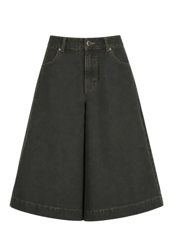 Essentiel Antwerp Denim Shorts With Belt Loops - Black
