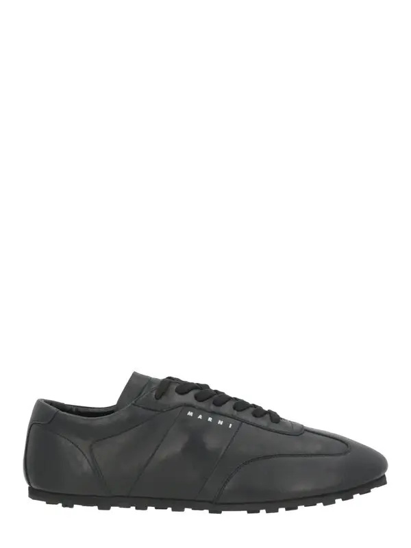 Marni Minimalist Leather Casual Shoes - Black