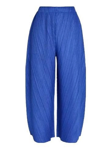 Issey Miyake Pleated Trousers - Blue