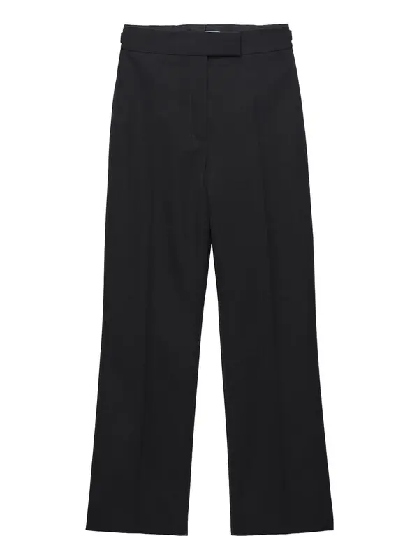 Prada Compact Gabardine Pants - Black
