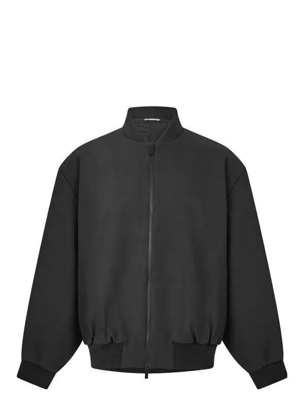 Fear Of God Standcollar Zipup Bomber Jacket - Black