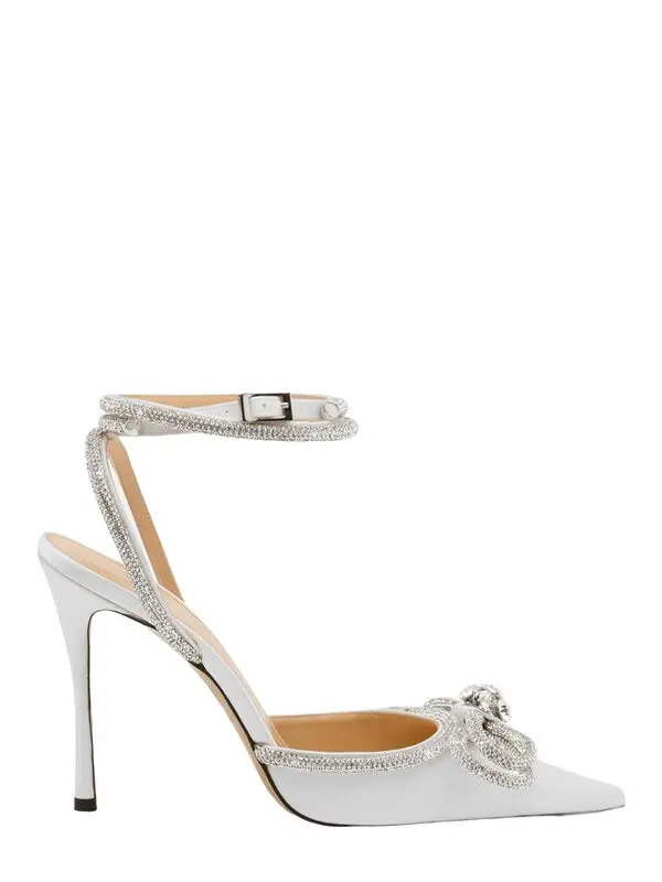 MACHMACH Satin Pointedtoe Highheel Sandals - No