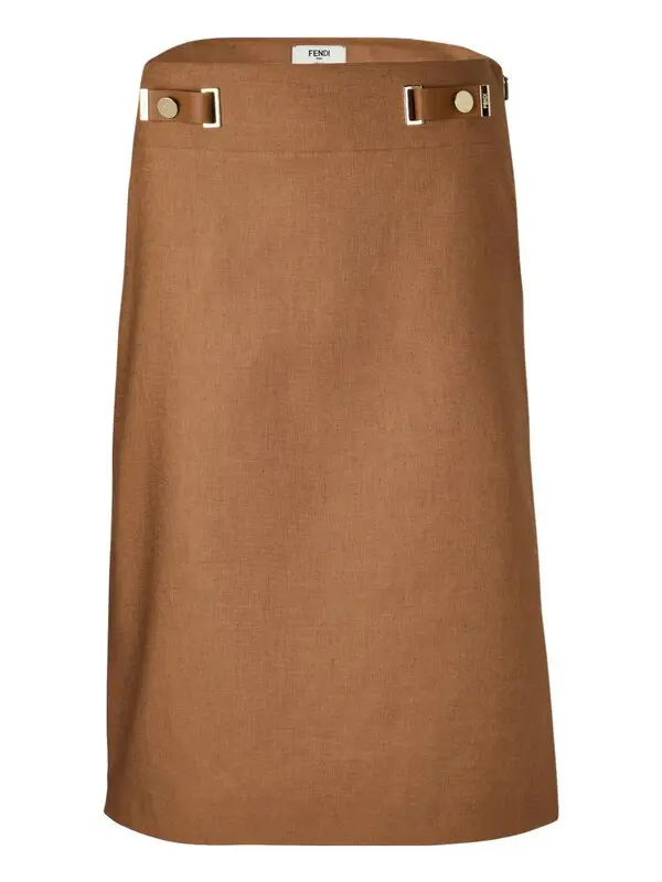 Fendi Linen Midi Dress - No