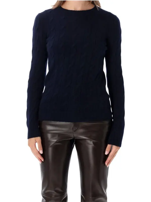 Ralph Lauren Slim Cable-knit Sweater - Black