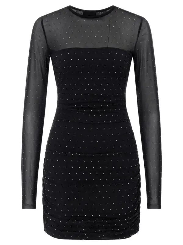 Liu Jo Sheer Cut-out Mini Dress - Black