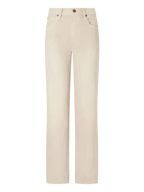 SLVRLAKE Kendra High-rise Straight-leg Jeans - Neutrals