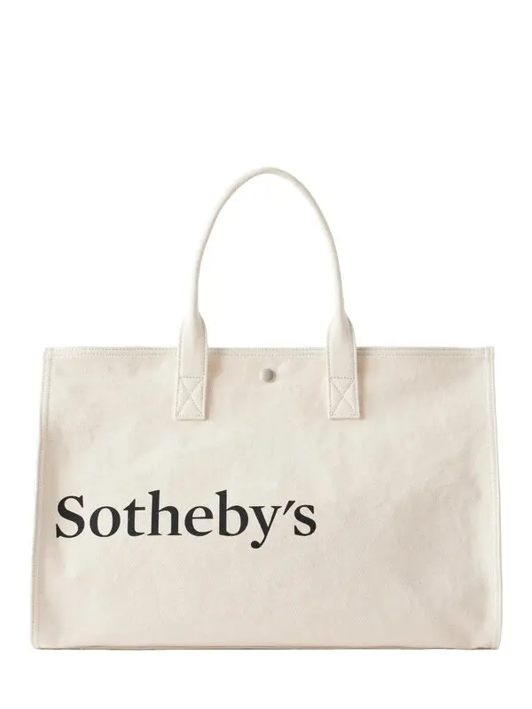 FRAME Sotheby's Printed Canvas Tote - Neutrals
