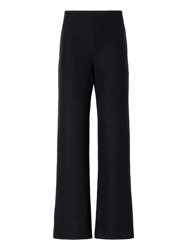 LESET Lauren Jersey Straight-leg Pants - Black