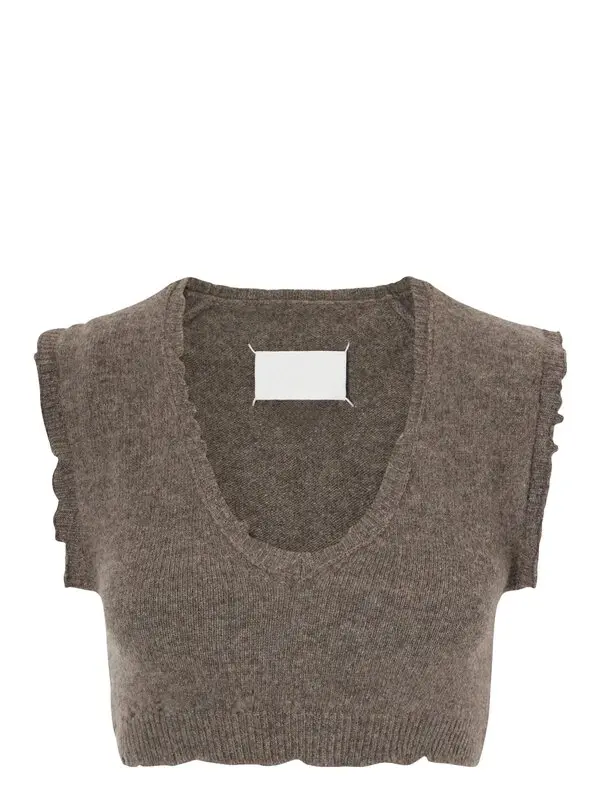 MAISON MARGIELA Virgin Wool Sweater - Brown