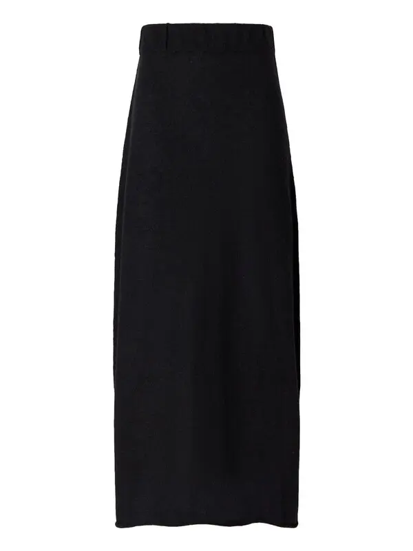LAUREN MANOOGIAN Bottle Alpaca-blend Midi Skirt - Black