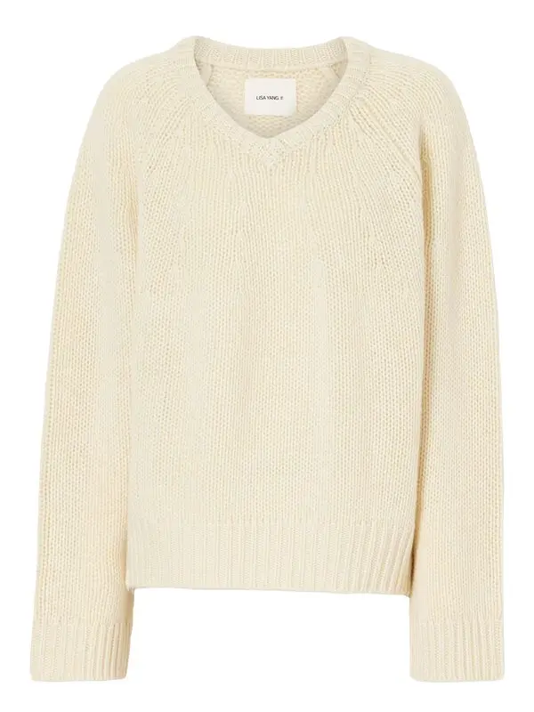 LISA YANG Aloia Cashmere Sweater - Yellow