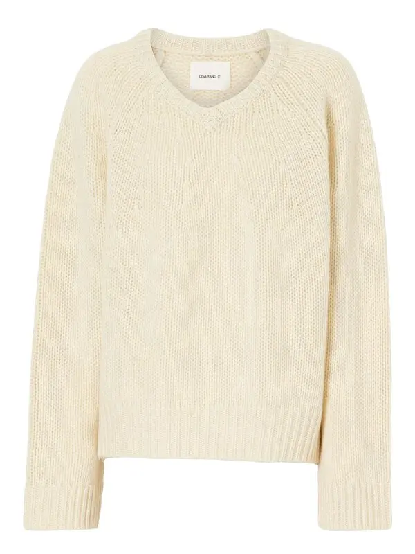 LISA YANG Aloia Cashmere Sweater - Yellow