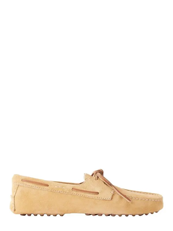 Polo Ralph Lauren Bow-detail Suede Moccassins - Beige