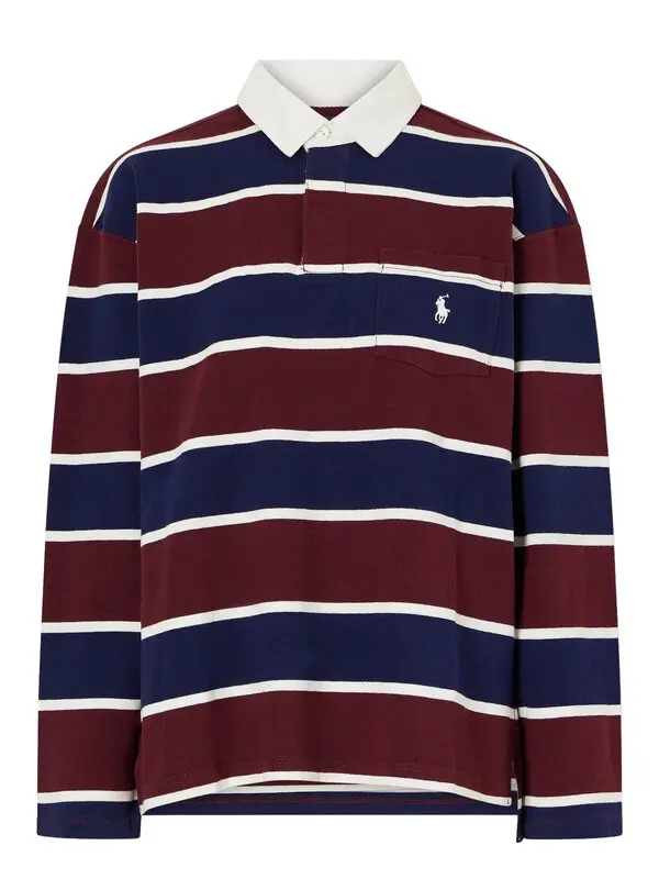 Polo Ralph Lauren Logo-embroidered Striped Cotton-corduroy Polo Shirt - Multi