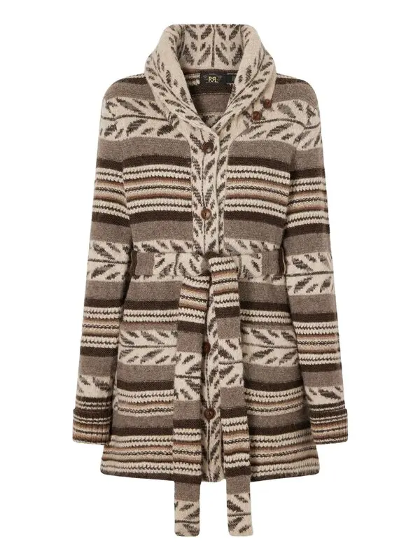 Ralph Lauren Rory Belted Alpaca-blend Cardigan - Tan