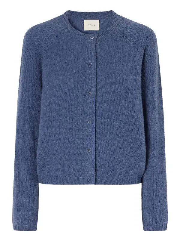 DÔEN Peroline Cashmere Cardigan - Blue
