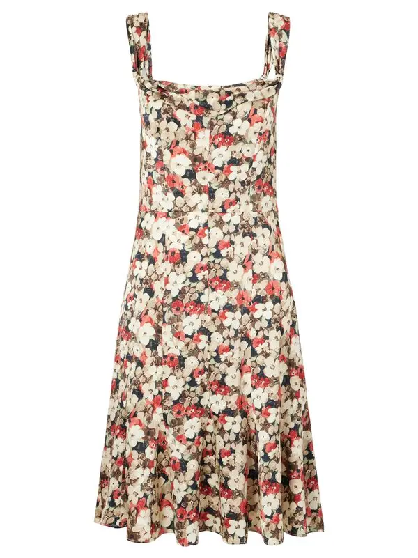DÔEN Donielle Floral-print Silk Mini Dress - Multi