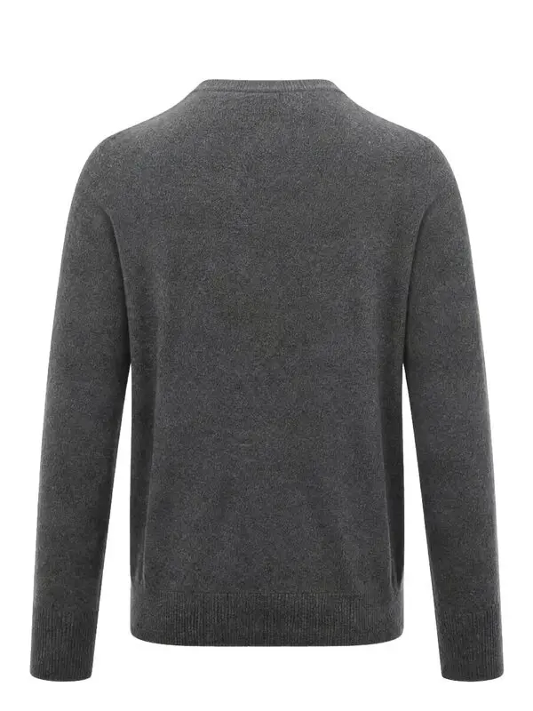 BALLANTYNE Argyle-knit Cashmere Sweater - Grey