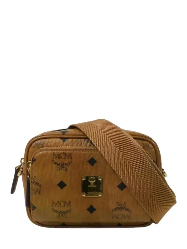 Mcm Visetos Aren Crossbody Bag - Brown