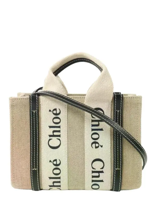 Chloé Woody Nano Tote Bag - Neutrals