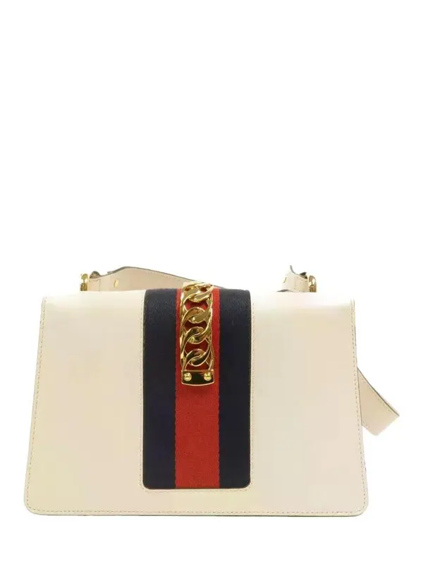 Gucci Sylvie Shoulder Bag - White