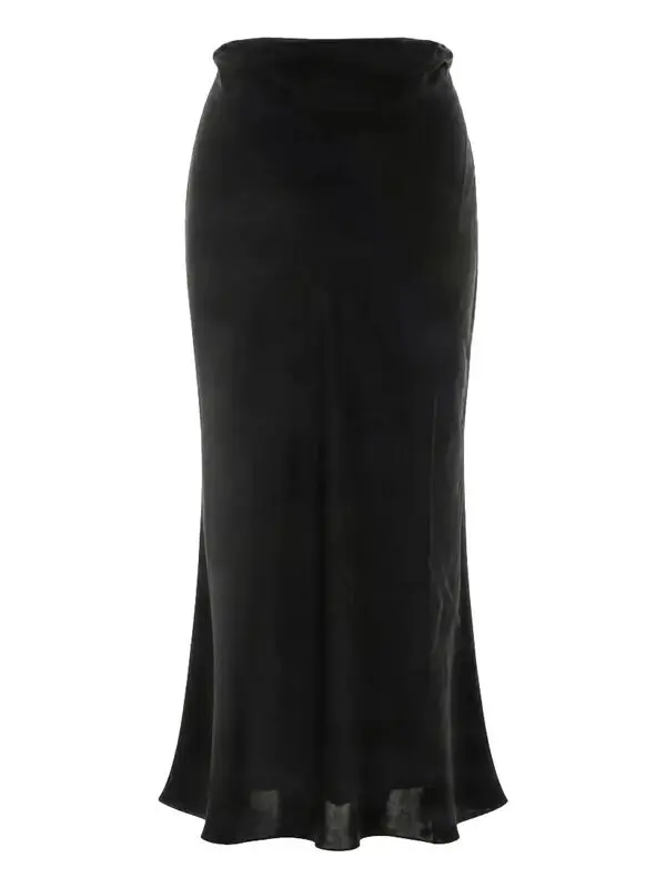 Fiorucci Satin-finish Maxi Skirt - Black
