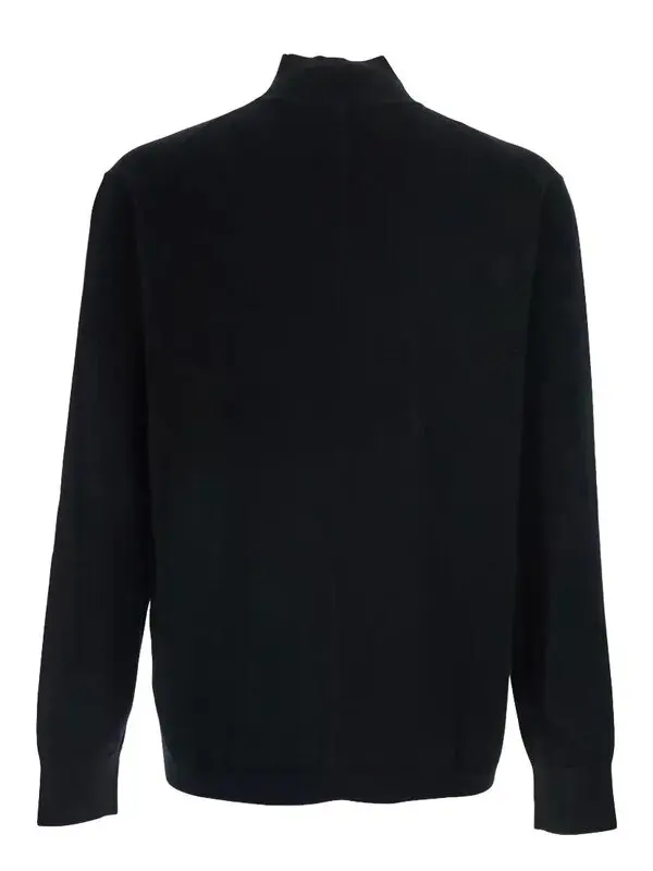 Calvin Klein Mock-neck Wool Sweater - Black