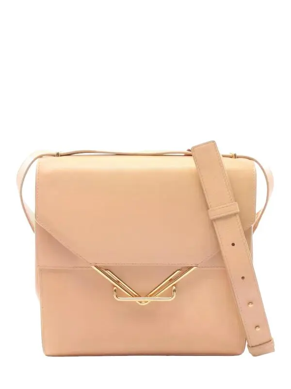 Bottega Veneta 2015-2026 Leather The Clip Crossbody Bag - Neutrals