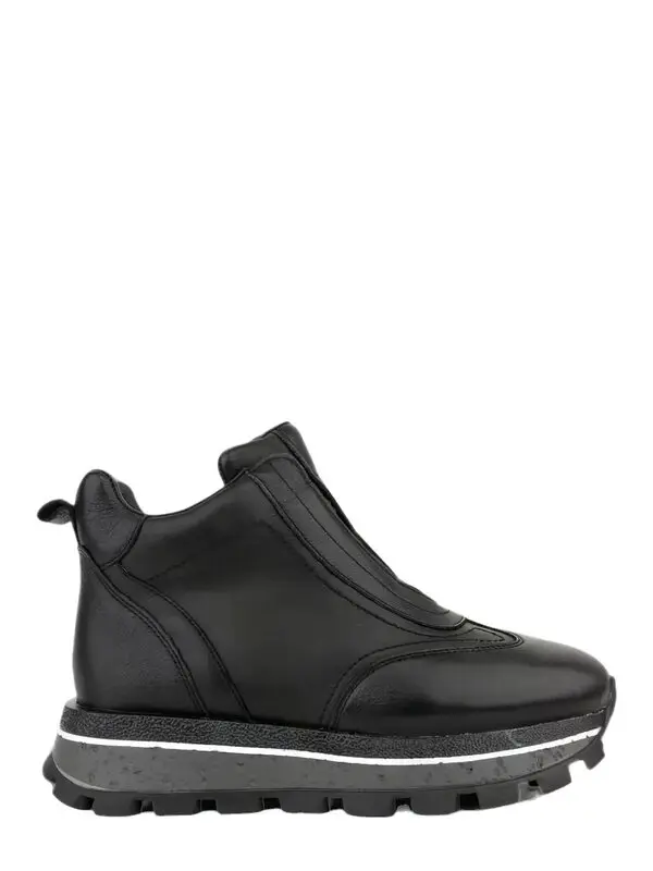 LINDA BAUMANN Zip-fastening Chunky Boots - Black