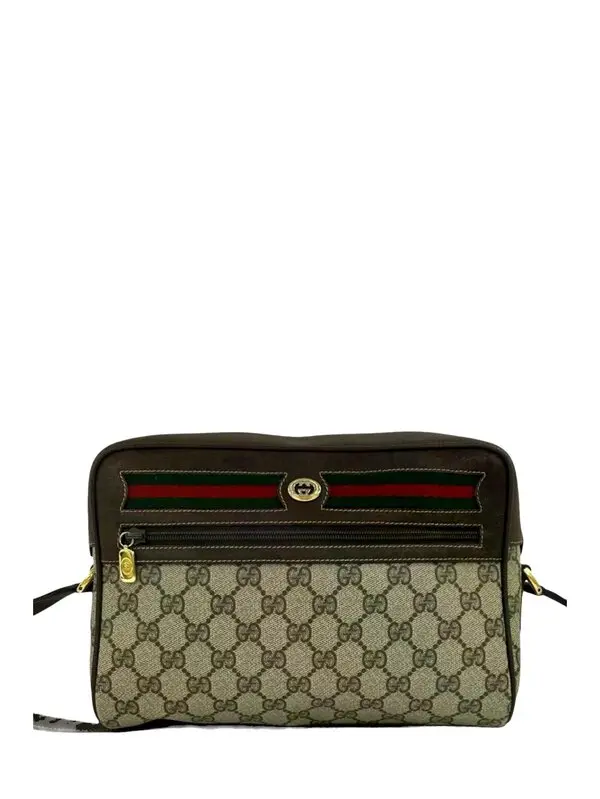 Gucci 1970-1980 Gg Supreme Web Crossbody Bag - Neutrals