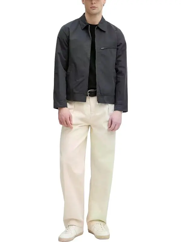 Lindbergh Pleated Straight-leg Jeans - Neutrals