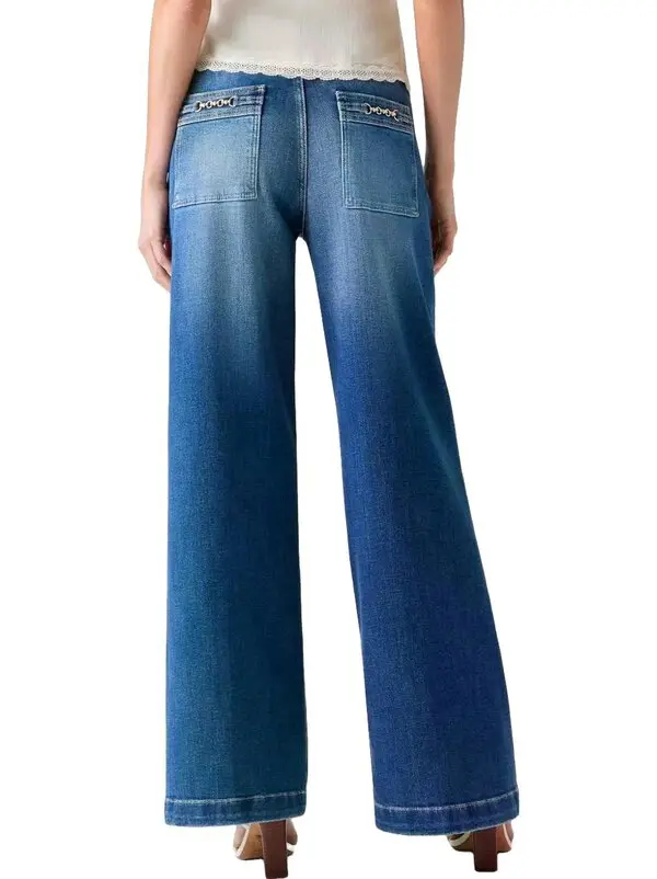 Guess Bellagio Chain-detail Jeans - Blue