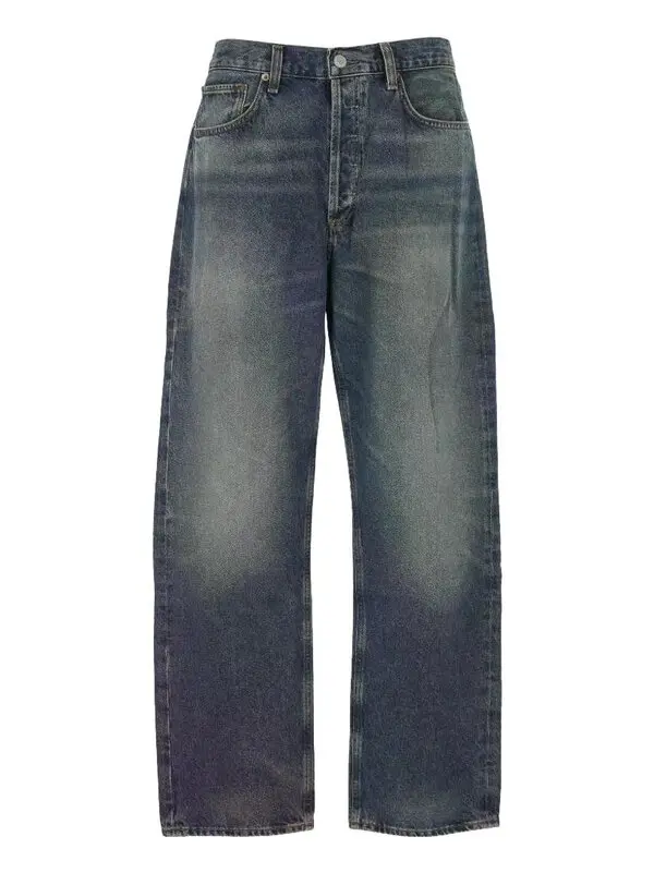 AGOLDE Faded Straight-leg Jeans - Blue