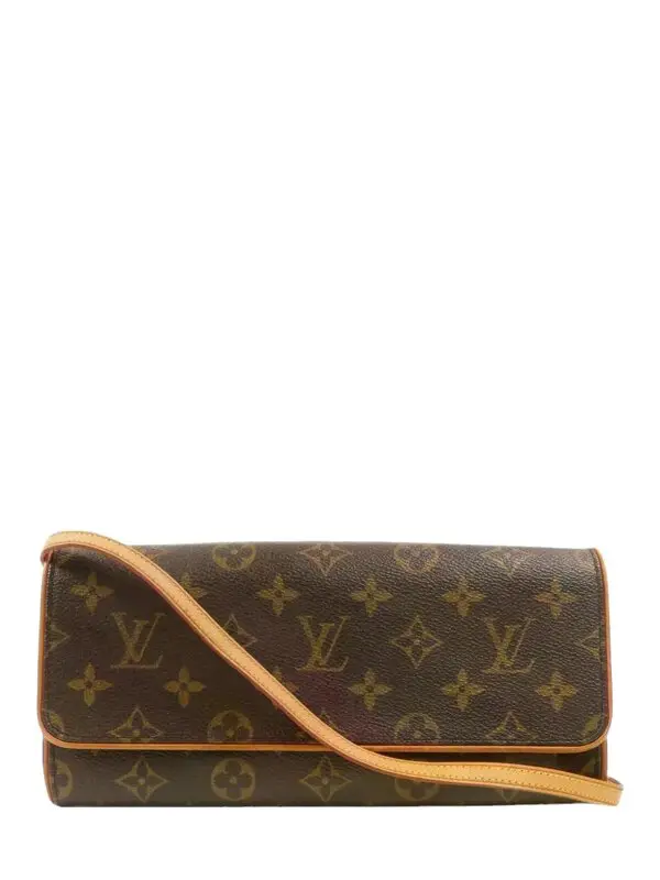 LOUIS VUITTON Pochette Twin Monogram Shoulder Bag - Brown