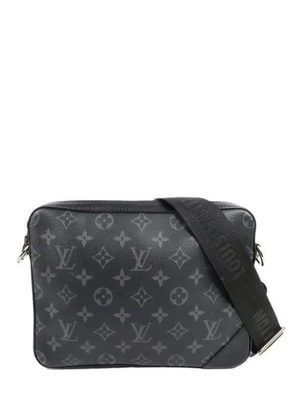 LOUIS VUITTON Trio Messenger Monogram Eclipse Clutch Bag - Grey