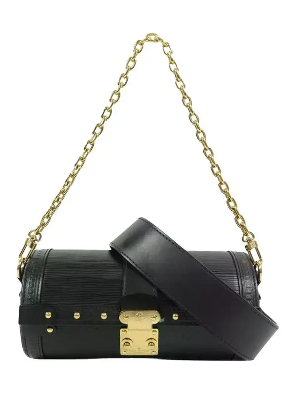 LOUIS VUITTON Papillon Trunk Two-way Mini Handbag - Black