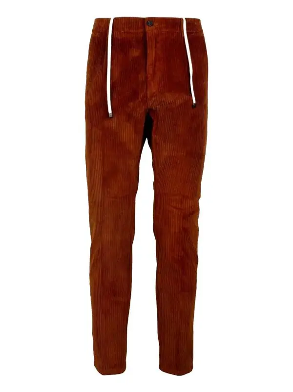 CRUNA Corduroy Drawstring Trousers - Brown