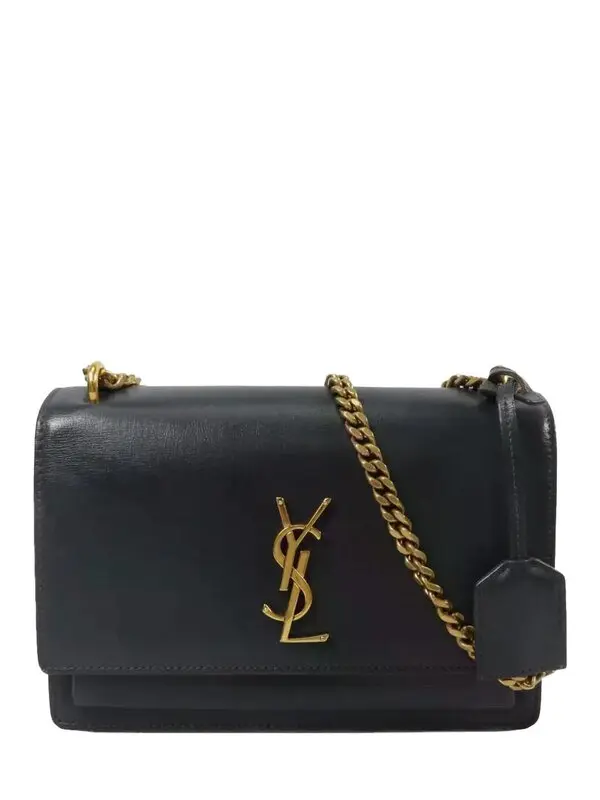 Saint Laurent Medium Sunset Chain Shoulder Bag - Blue