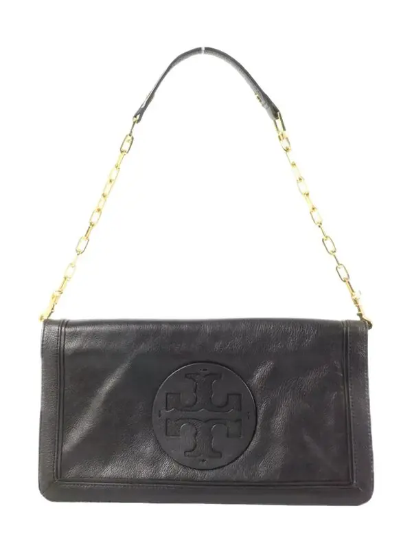 Tory Burch Logo Shoulder Bag - Black