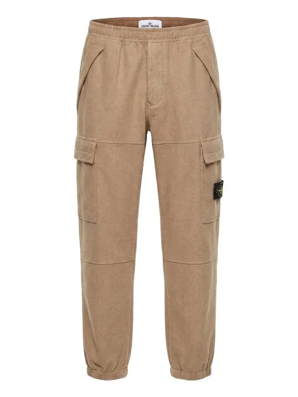 Stone Island Wool Nylon Flannel-tc Pants - Multicolor