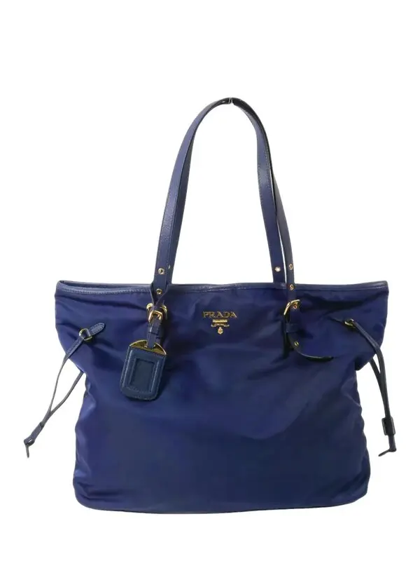 Prada Buckle-detail Tote Bag - Blue
