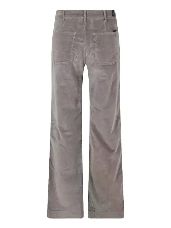 CIGALA'S Corduroy High-waisted Trousers - Grey