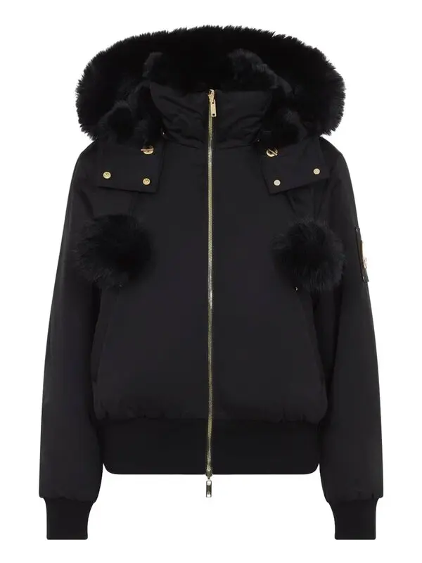 Moose Knuckles Lux Satin Bomber - Black