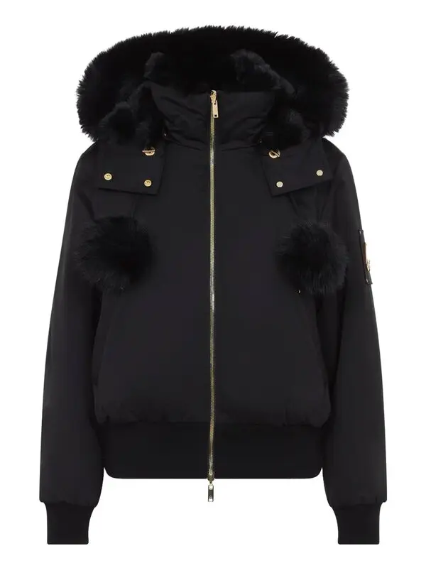 Moose Knuckles Lux Satin Bomber - Black
