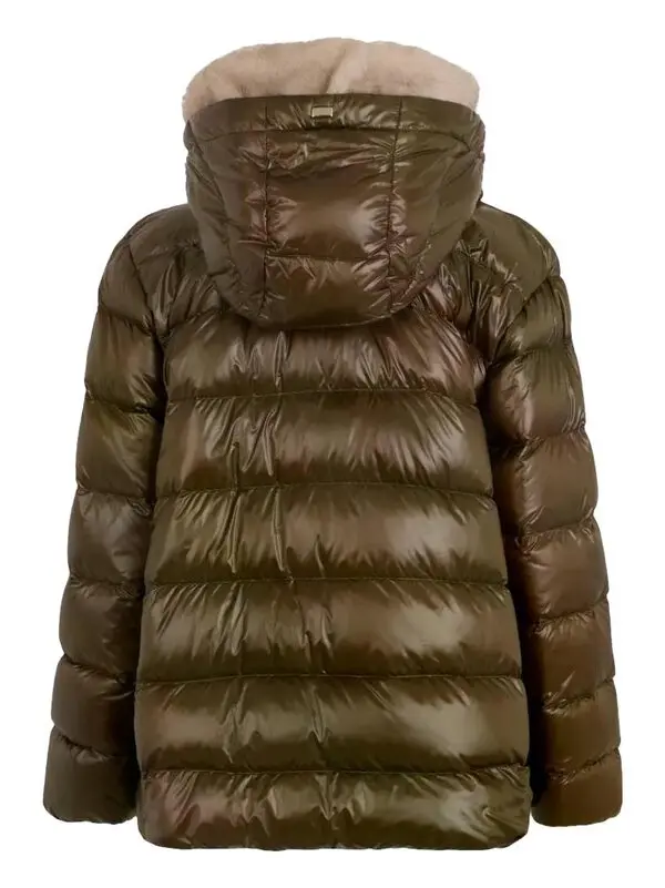 Herno Quilted Hooded Jacket - Brown