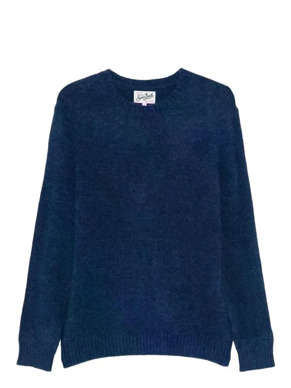 MC2 SAINT BARTH Fine-knit Wool Sweater - Blue
