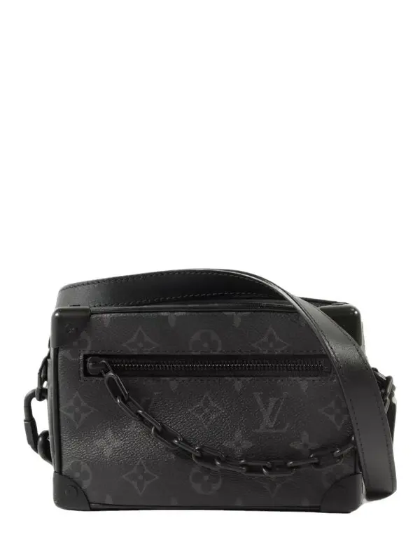 LOUIS VUITTON Mini Monogram Eclipse Soft Trunk Shoulder Bag - Black