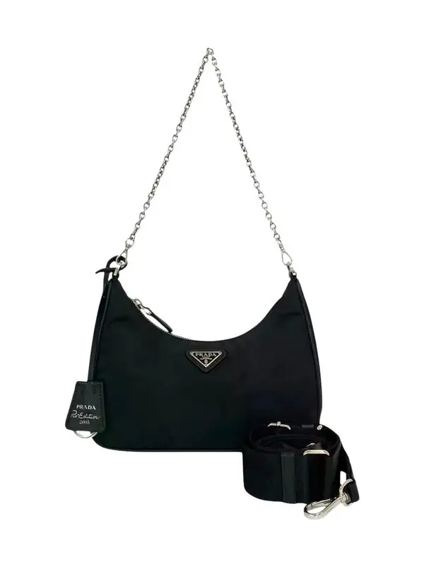 Prada 2019-2026 Tessuto Re Edition 2005 Satchel - Black