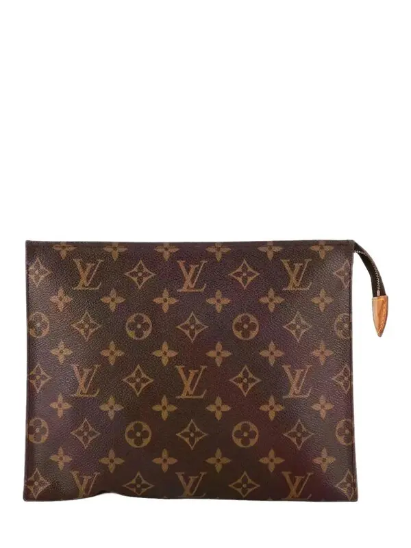 LOUIS VUITTON Toiletry Pouch Monogram Canvas 26 Clutch Bag - Brown
