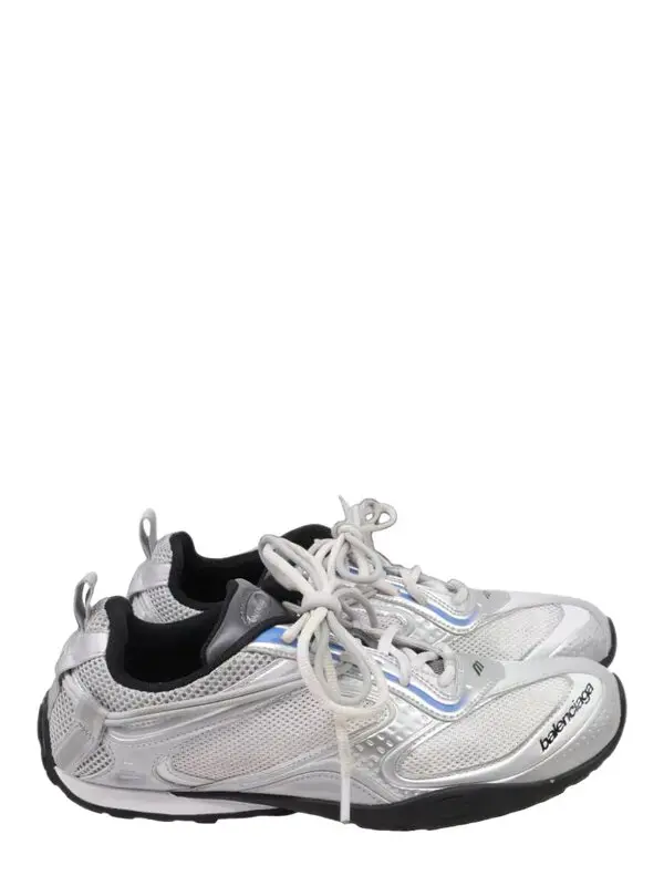 Balenciaga Radar Gradient Lines Sneakers - Silver
